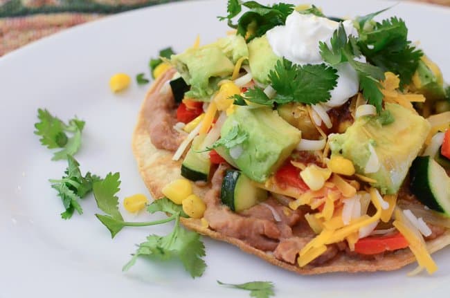 Veggie Tostadas | Valerie's Kitchen