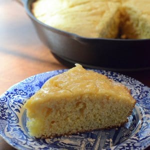 Rustic Sweet Cornbread with Honey Butter - Valerie's Kitchen