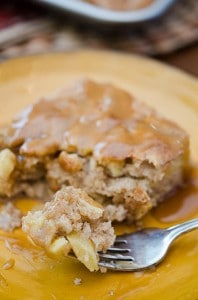 Apple Cake with Butterscotch Sauce | Valerie's Kitchen