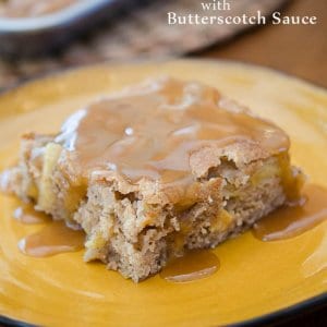 Apple Cake with Butterscotch Sauce | Valerie's Kitchen