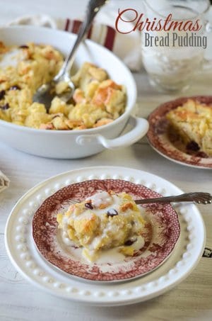 Christmas Bread Pudding | Valerie's Kitchen