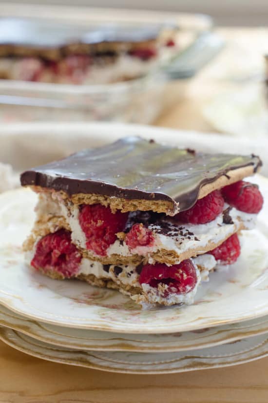 Dark Chocolate Raspberry Icebox Cake Recipe