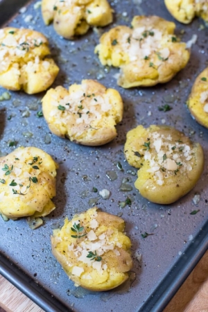 Crispy Parmesan Smashed Potato Recipe