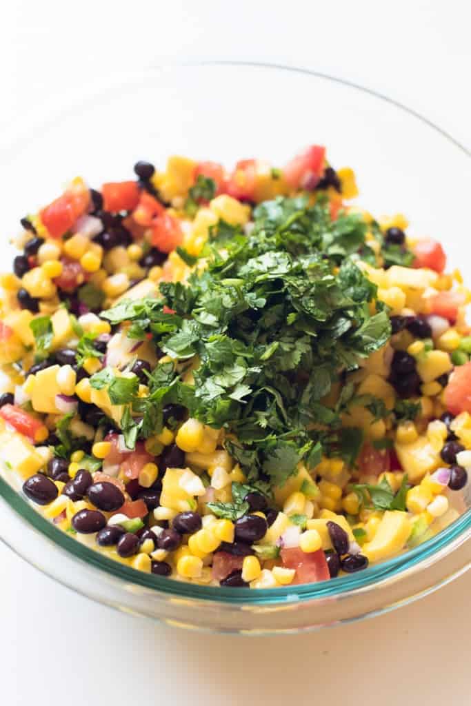 Mango Corn Salsa with Black Beans | Valerie's Kitchen