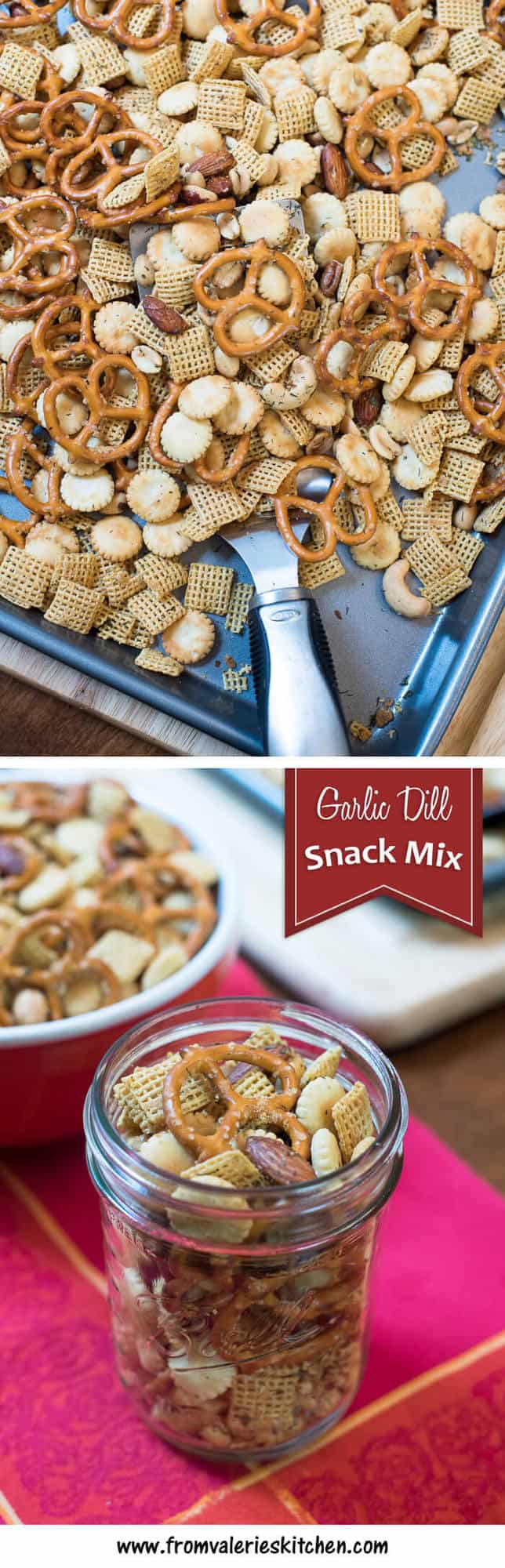 Garlic Dill Snack Mix - Valerie's Kitchen