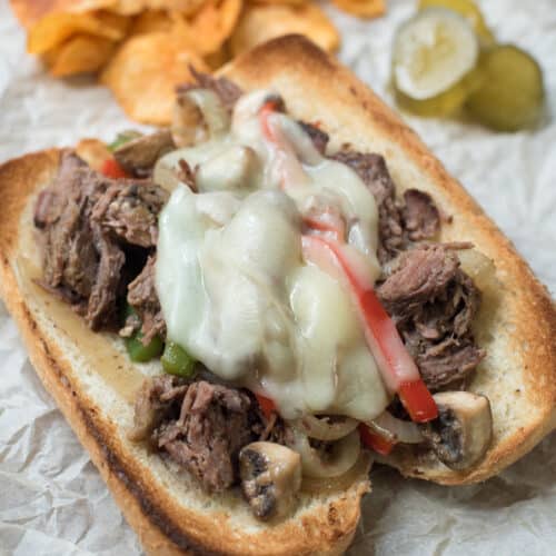 Slow Cooker Drip Beef Sandwiches | Valerie's Kitchen