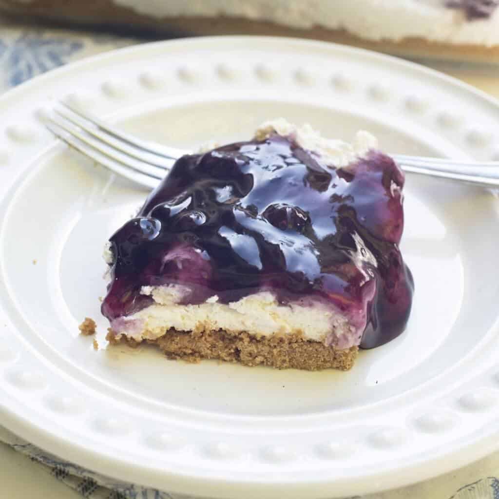 Easy Blueberry Cheesecake Dessert | Valerie's Kitchen