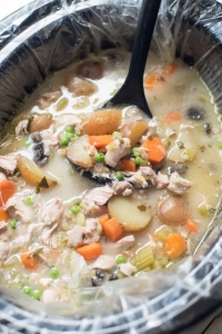 Slow Cooker Chicken and Spring Vegetable Stew | Valerie's Kitchen