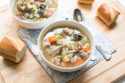 Slow Cooker Chicken and Spring Vegetable Stew | Valerie's Kitchen