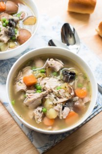 Slow Cooker Chicken and Spring Vegetable Stew | Valerie's Kitchen