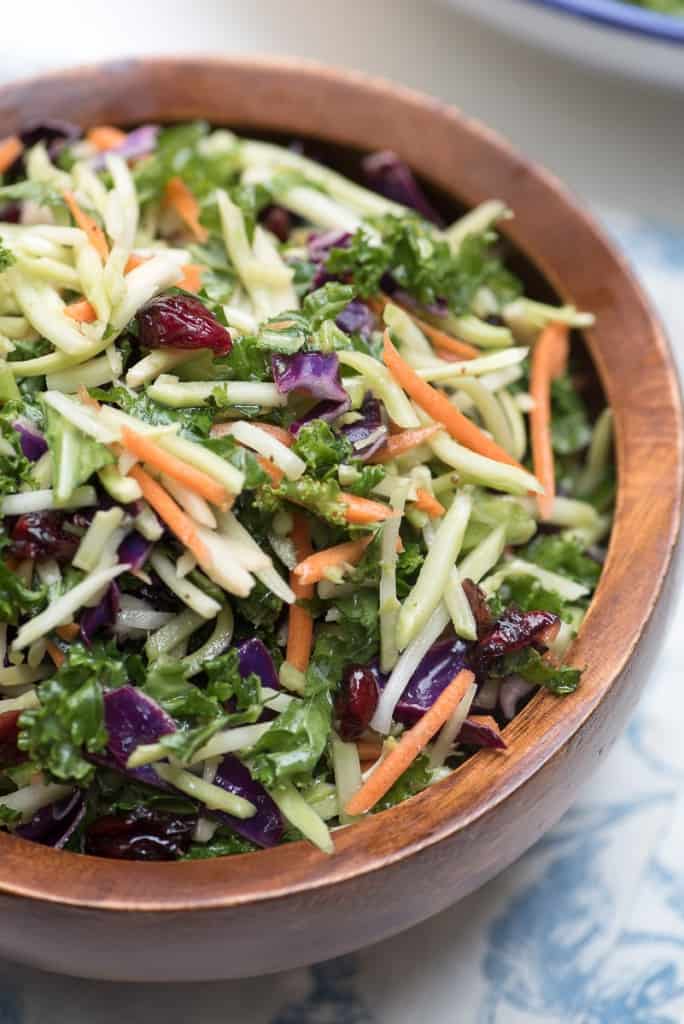 5 Minute Broccoli Kale Slaw