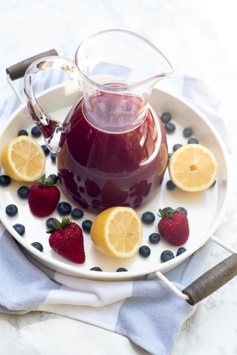 Summer Berry Lemonade | Valerie's Kitchen
