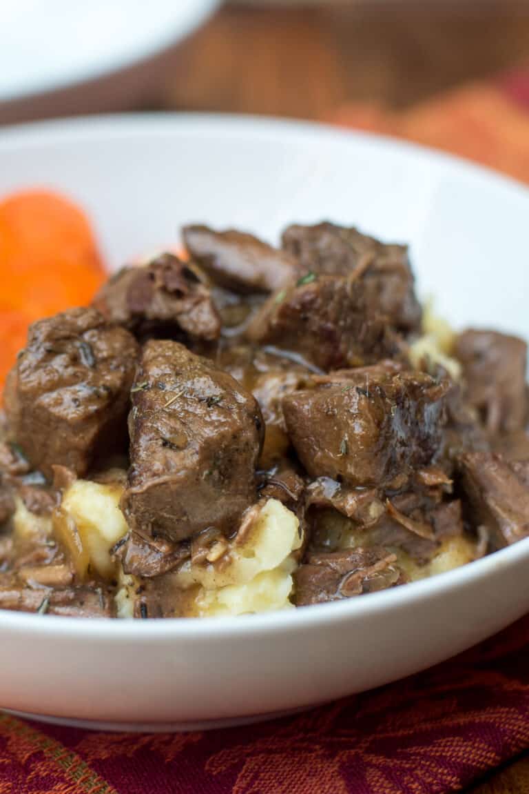 Slow Cooker Beef Tips with Gravy