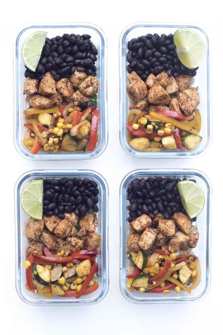 Tex-Mex Chicken Meal Prep Bowls | Valerie's Kitchen
