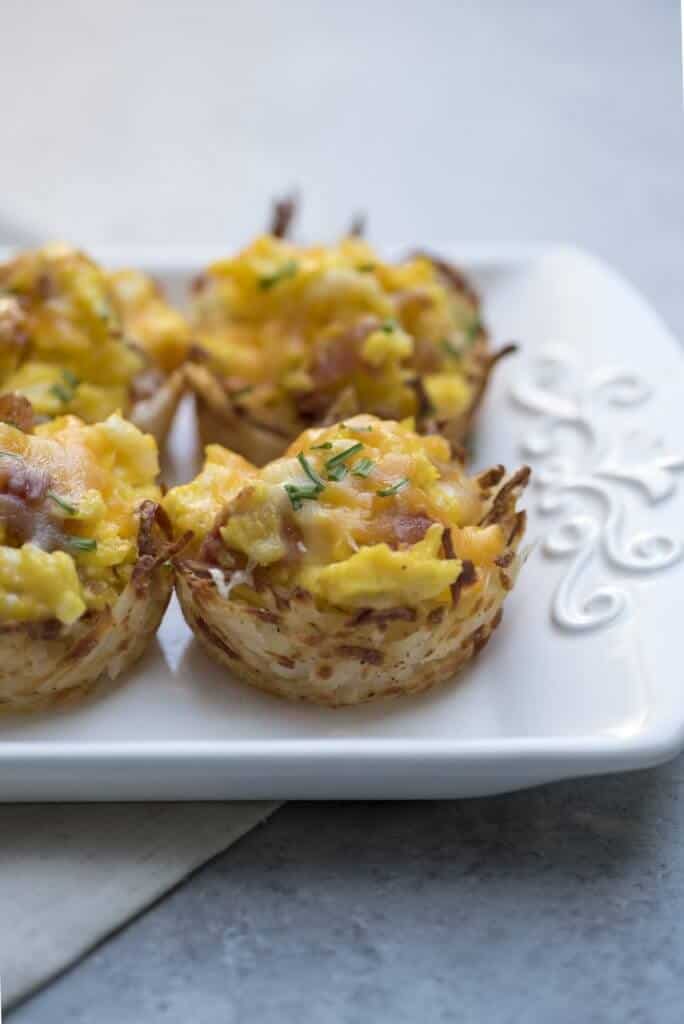 Muffin Tin Hash Brown and Scrambled Egg Cups
