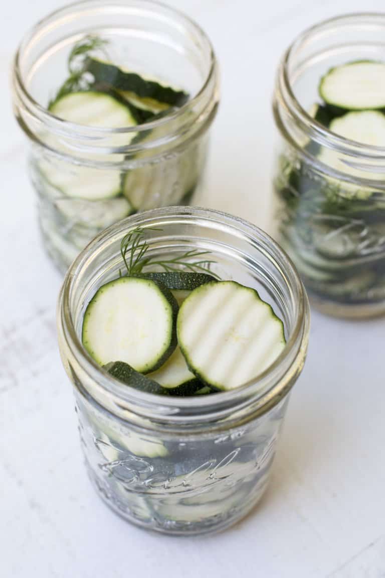 Refrigerator Zucchini Pickles (Quick and Easy!) | Valerie's Kitchen