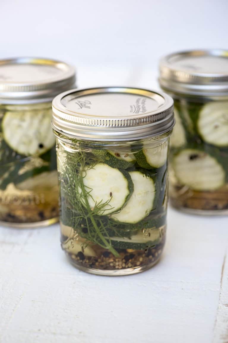 Refrigerator Zucchini Pickles (Quick and Easy!) | Valerie's Kitchen