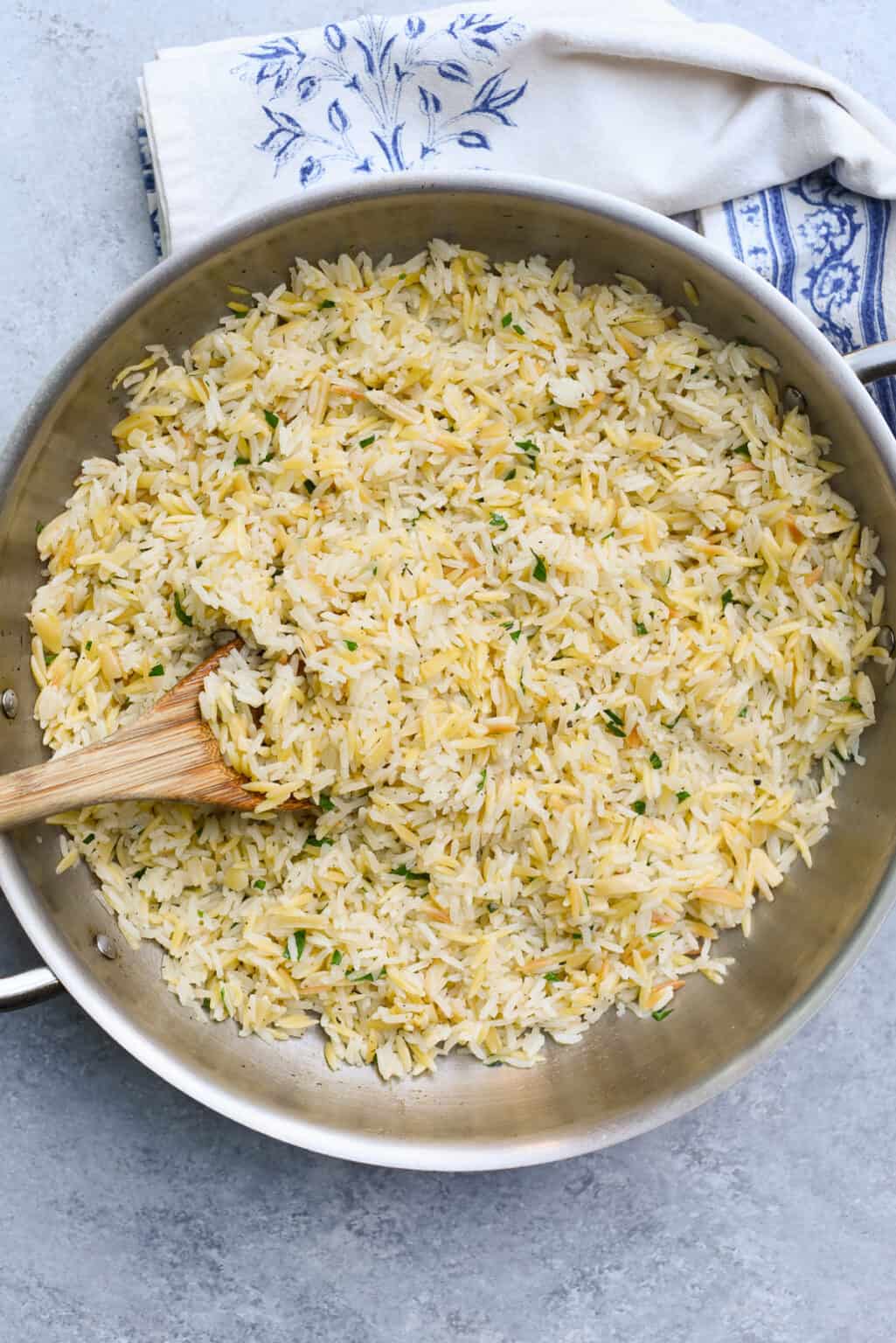 Almond Rice Pilaf | Valerie's Kitchen