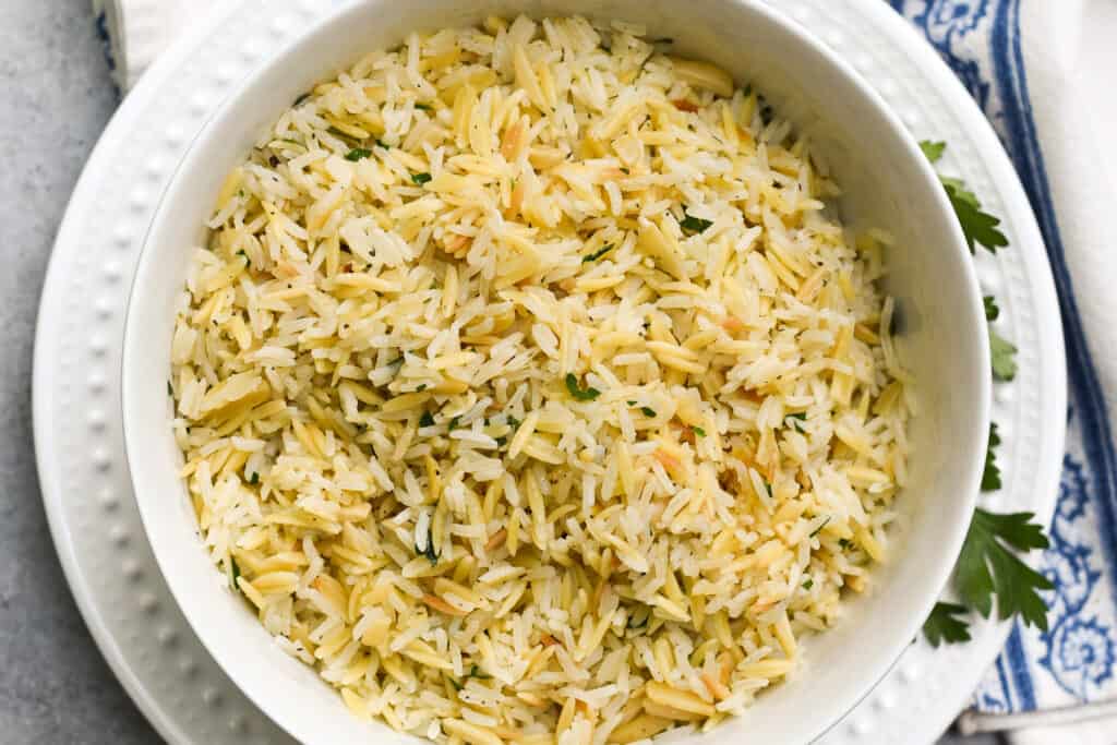 Almond Rice Pilaf | Valerie's Kitchen