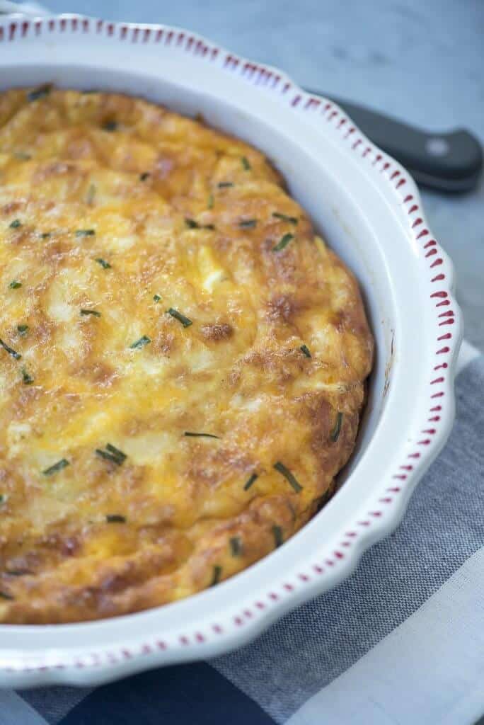 Ham and Cheese Crustless Quiche | Valerie's Kitchen