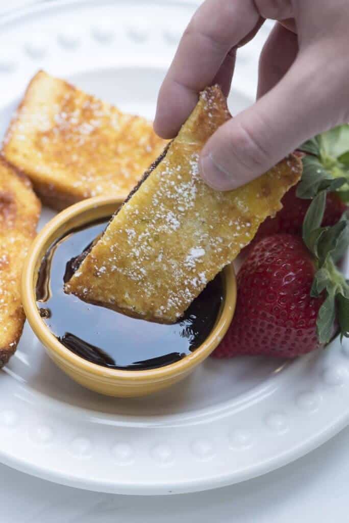 Nutella Stuffed French Toast Sticks
