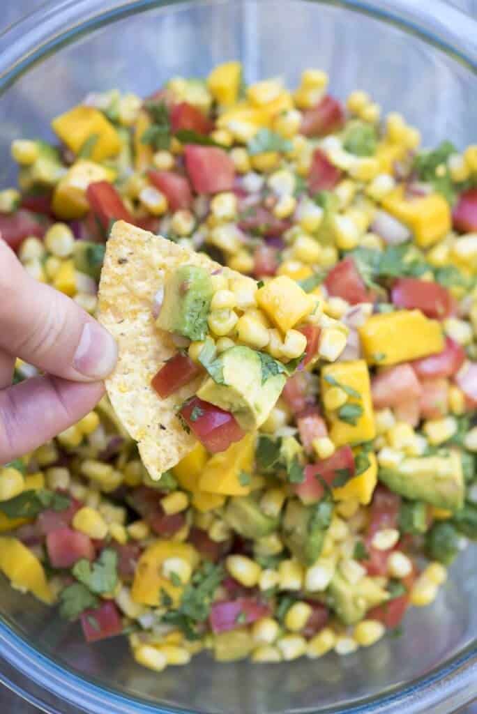 Mango Avocado Corn Salsa