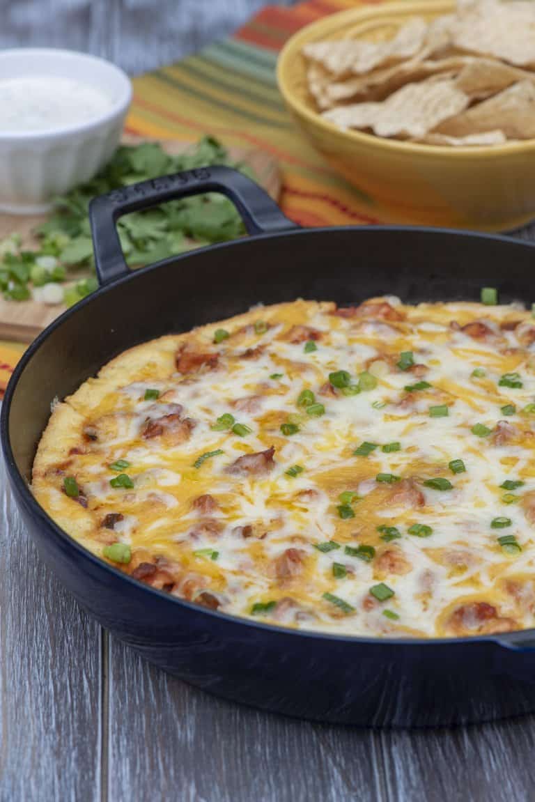 Easy One Pot BBQ Chicken Cornbread Skillet | Valerie's Kitchen