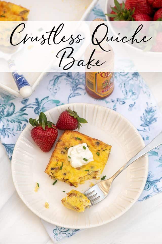 Easy Crustless Quiche Bake | Valerie's Kitchen