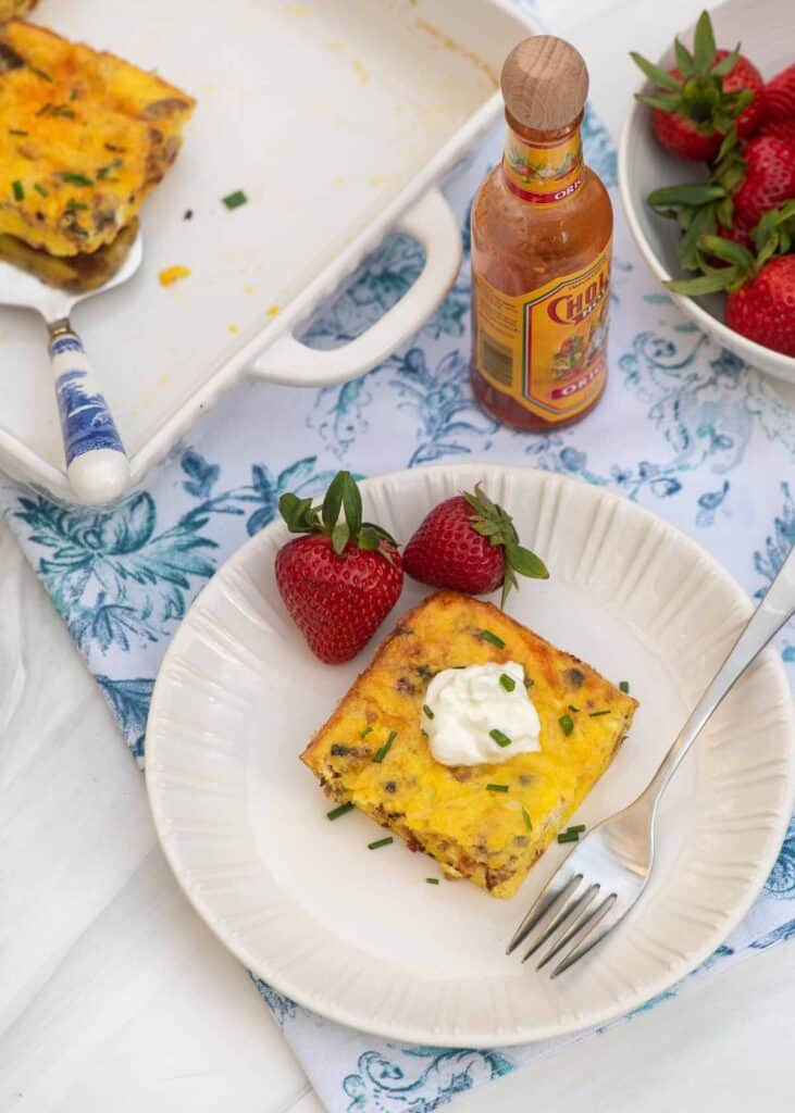 Crustless Quiche Bake | Valerie's Kitchen