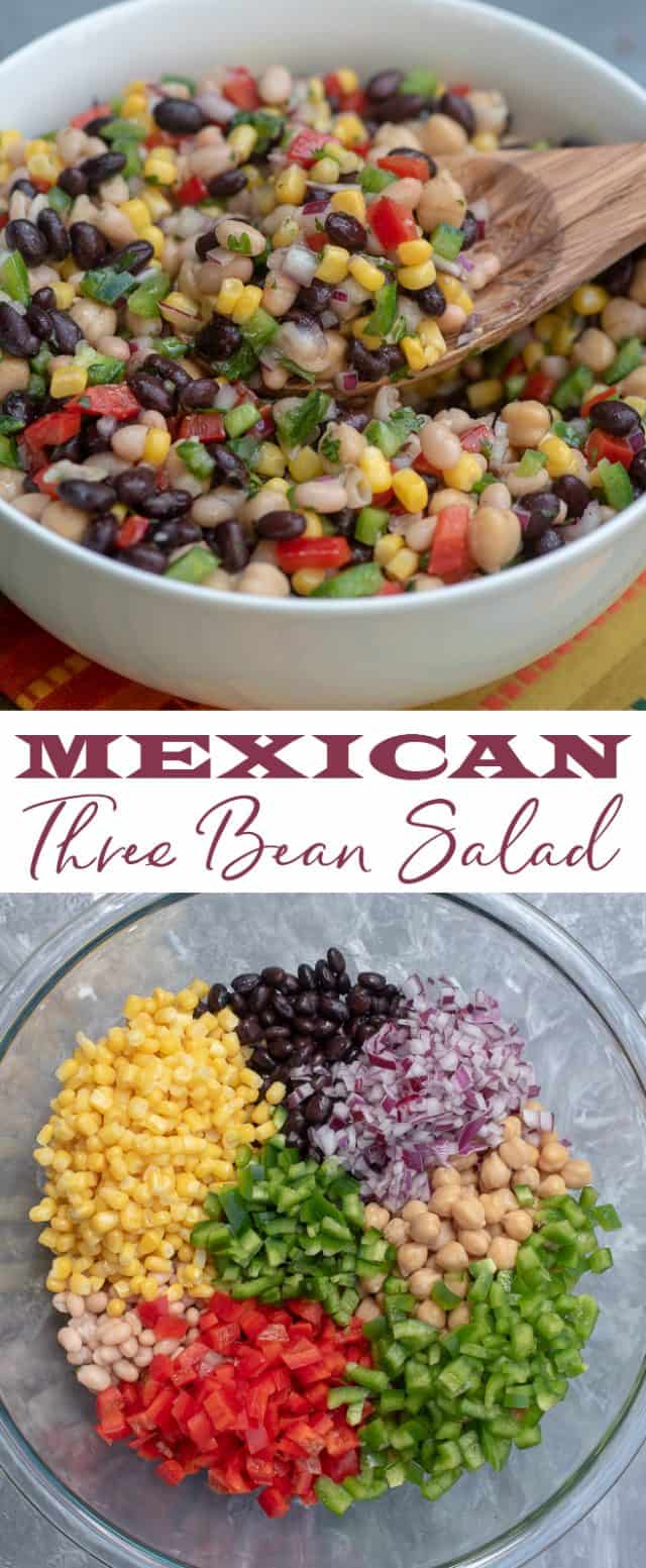 Mexican Three Bean Salad | Valerie's Kitchen