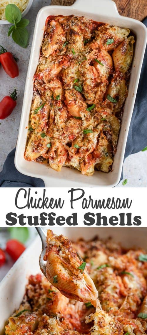 Chicken Parmesan Stuffed Shells