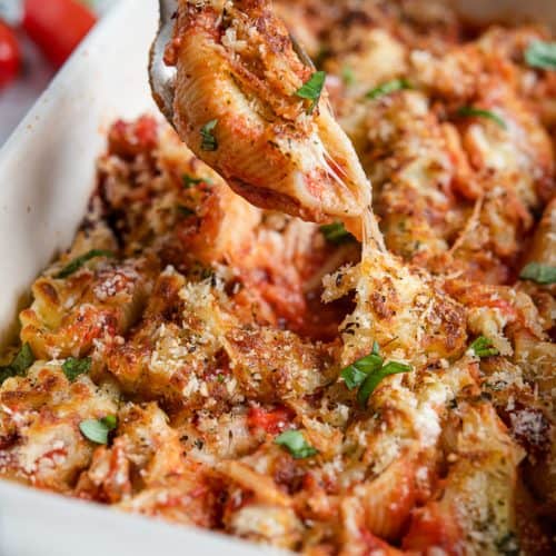 Chicken Parmesan Stuffed Shells