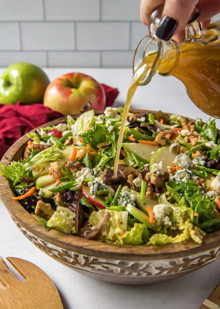 Apple Cabbage Salad with Walnuts & Gorgonzola|Valerie's Kitchen