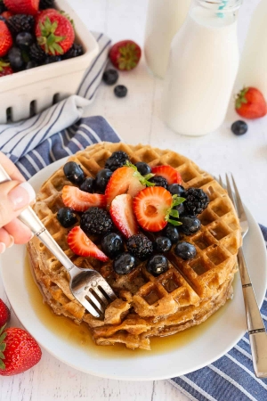 Homemade Waffles (Freezer Waffles) | Valerie's Kitchen