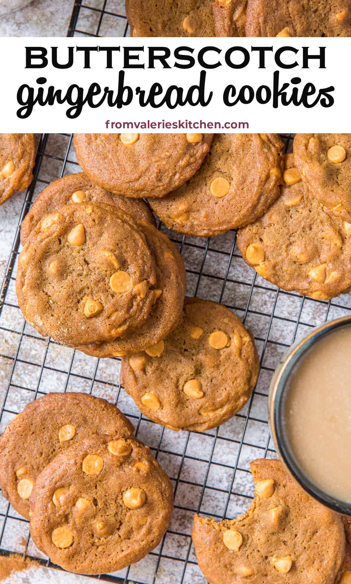 Butterscotch Gingerbread Cookies | Valerie's Kitchen