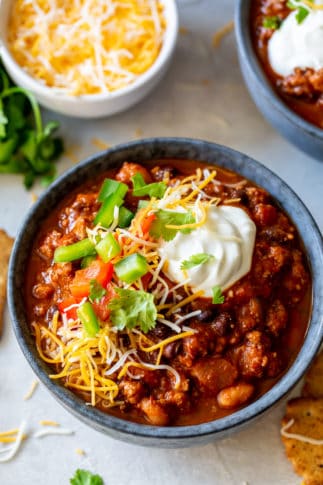 Turkey Chili (Three Bean Turkey Chili Recipe) | Valerie's Kitchen