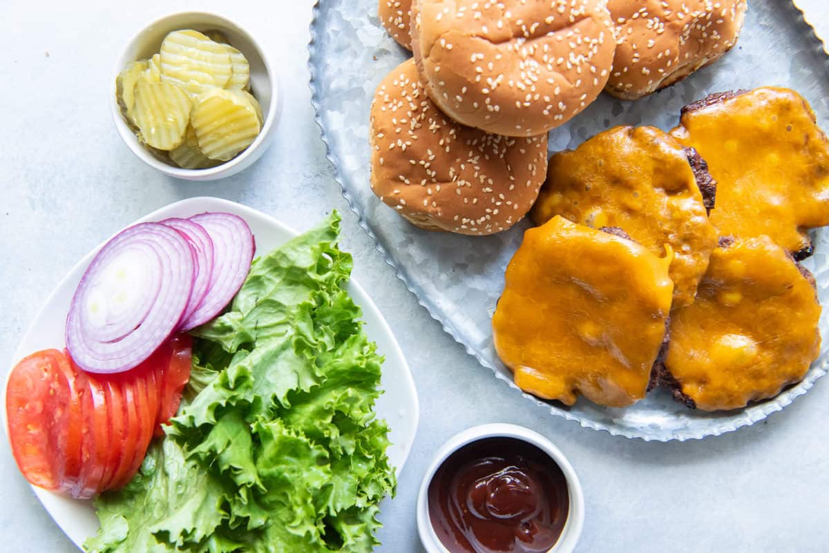 Classic Beef Burgers (Steakhouse-Style) | Valerie's Kitchen
