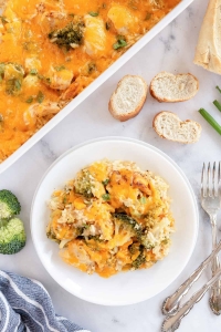 Chicken Broccoli Rice Bake (One Dish - Easy Cleanup!) | Valerie's Kitchen