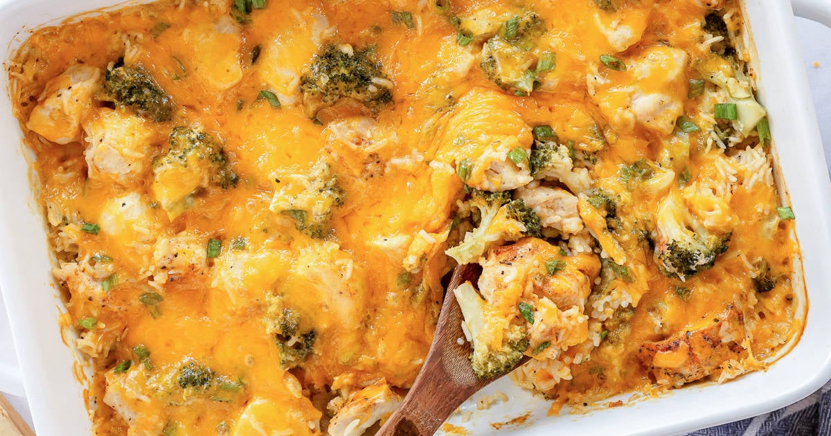 Chicken Broccoli Rice Bake (One Dish - Easy Cleanup!) | Valerie's Kitchen