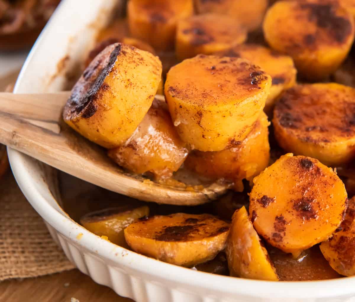 Maple Glazed Sweet Potatoes Valeries Kitchen