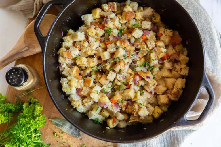 Homemade Stovetop Stuffing (Quick & Easy!) | Valerie's Kitchen