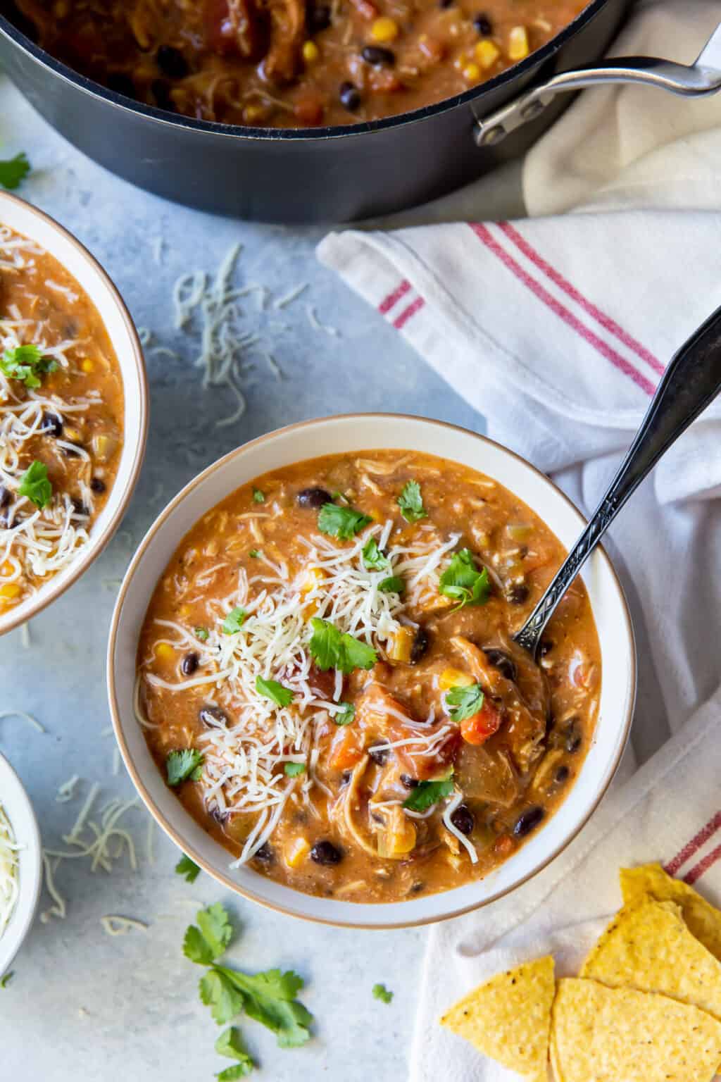 Tex-Mex Turkey Soup (or Chicken) | Valerie's Kitchen