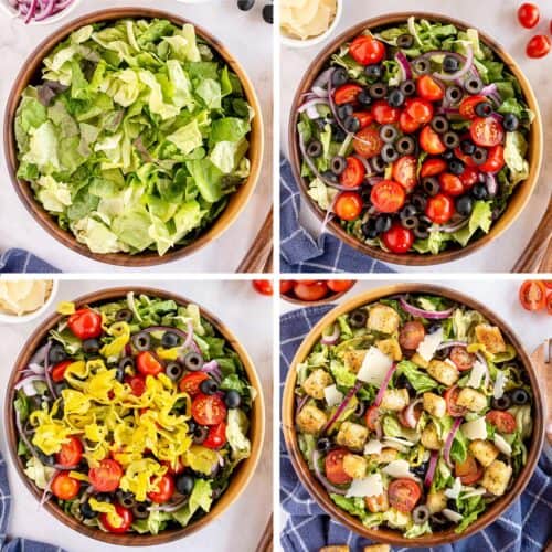 Simple Italian Salad (Easy Side Dish Salad) | Valerie's Kitchen