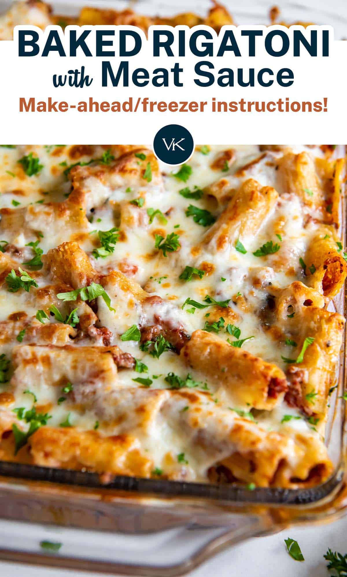 Baked Rigatoni with Meat Sauce | Valerie's Kitchen