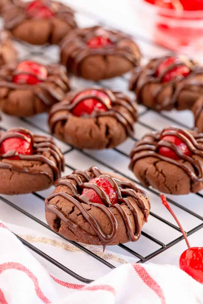 Chocolate Covered Cherry Cookies | Valerie's Kitchen