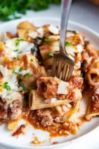 Baked Rigatoni with Meat Sauce | Valerie's Kitchen
