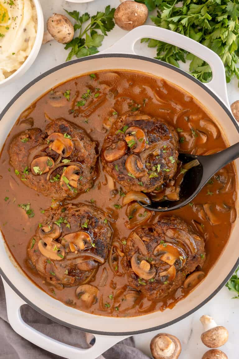 Homemade Salisbury Steak Recipe | Valerie's Kitchen