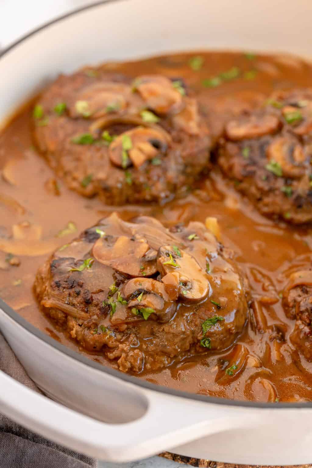Homemade Salisbury Steak Recipe | Valerie's Kitchen