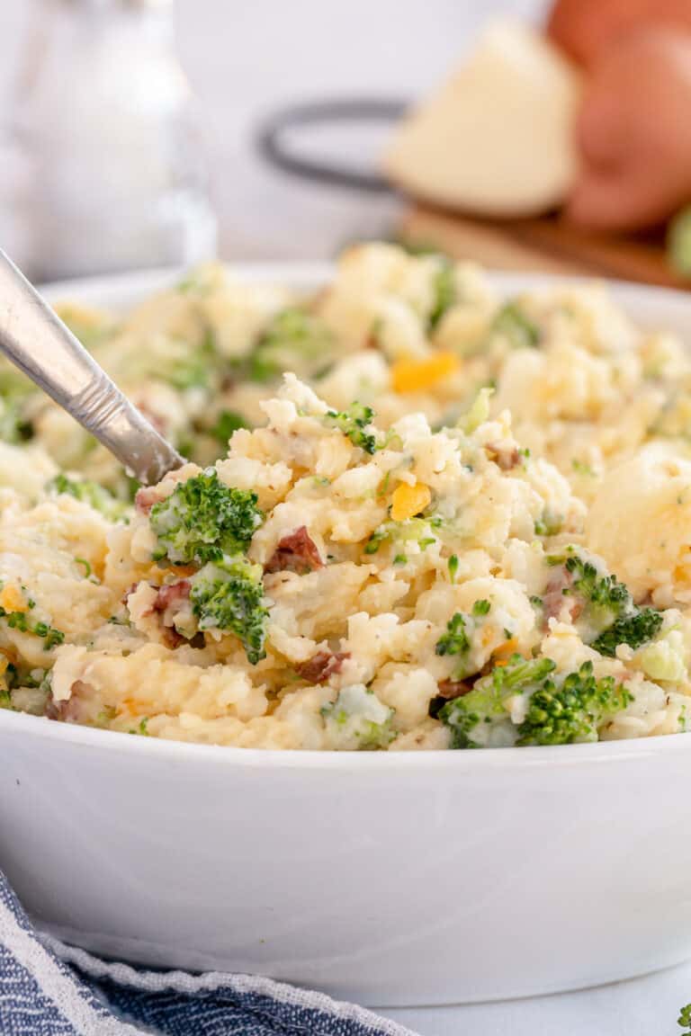 Broccoli Cheese Mashed Potatoes