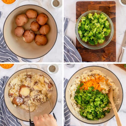 Broccoli Cheese Mashed Potatoes
